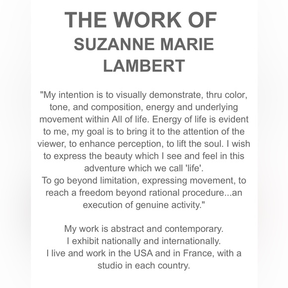S. M. LAMBERT | Wall Decor | Rare Contemporary Artwork By Suzanne Marie ...